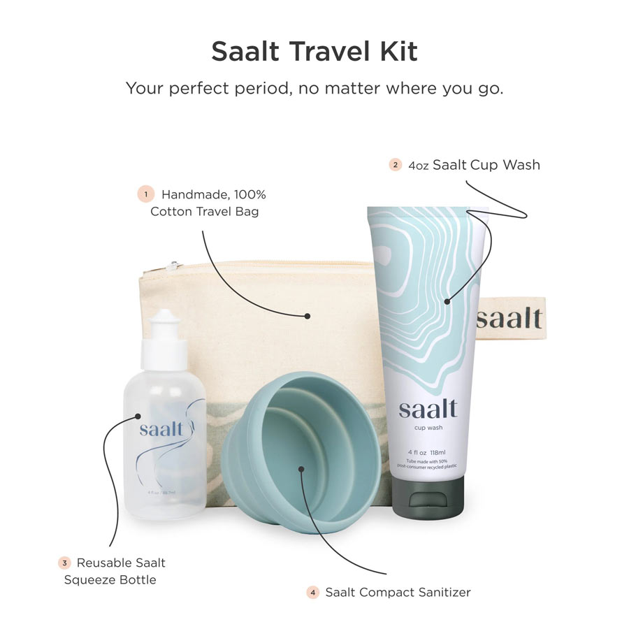 Saalt Menstrual Travel Kit - The Period Lady