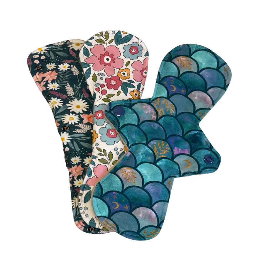 Sew Sustainable 10in Regular Cloth Sanitary Pad: Nappy Lady